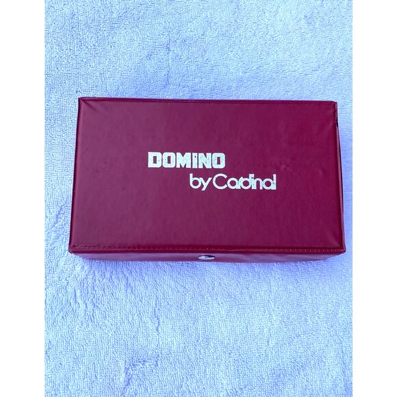Cardinal Industries | Games | Vintage Dominoes By Cardinal Red Vinyl ...